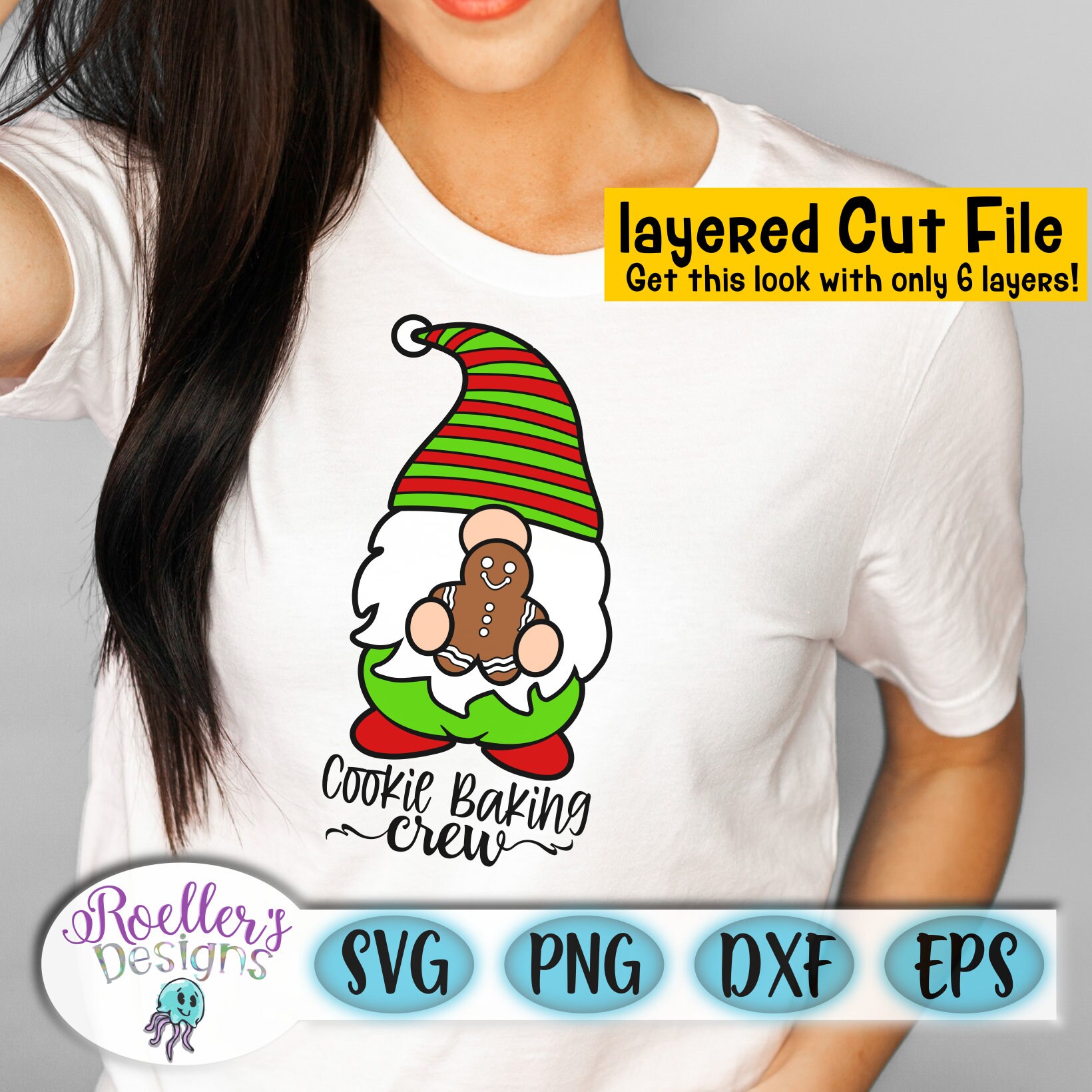 Christmas Svg Gnome Svg Baking Crew Svg Cookie Svg Holiday - Etsy
