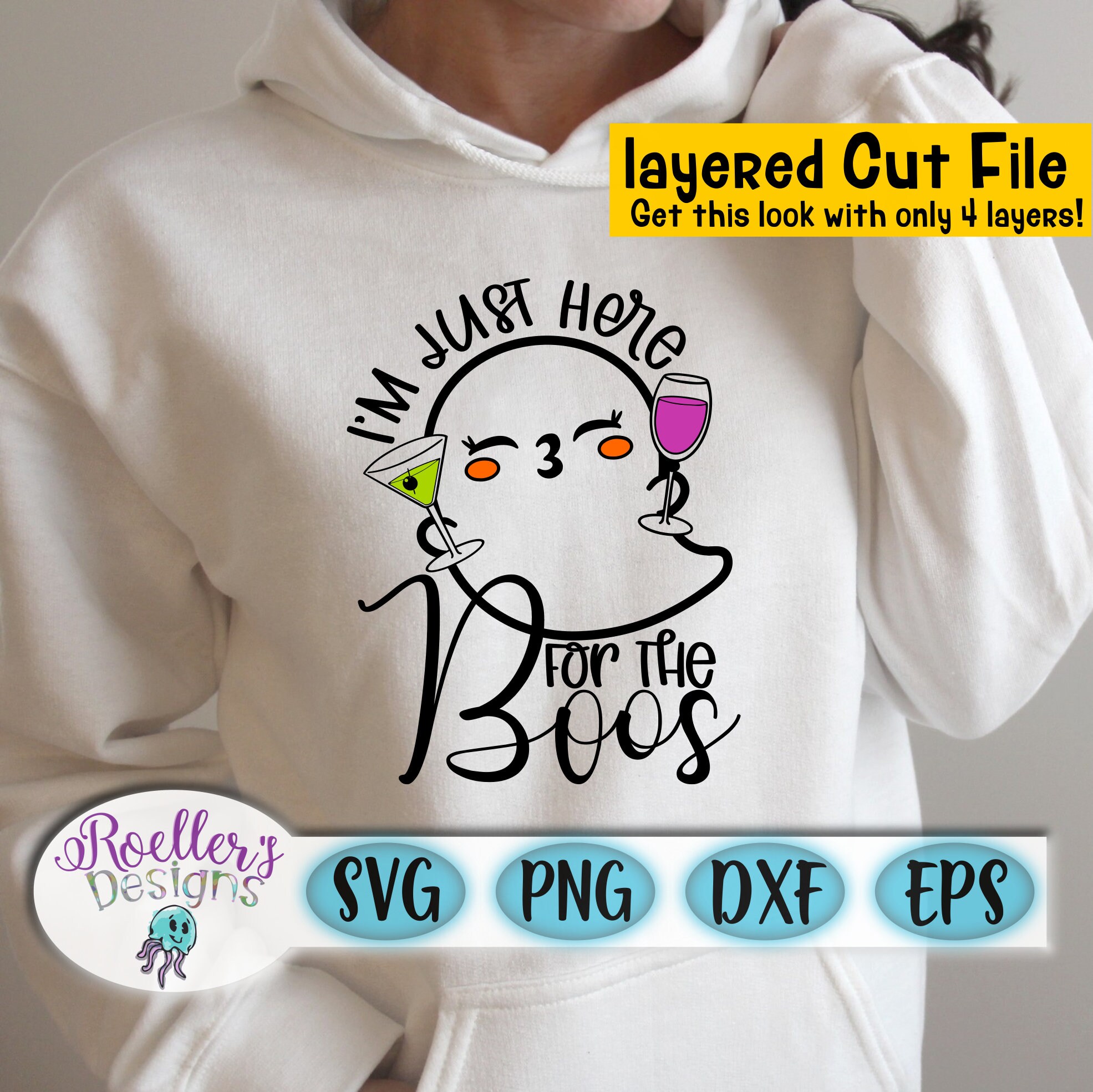 Just Here for the Boos Svg Boos Svg Booze Svg Halloween | Etsy