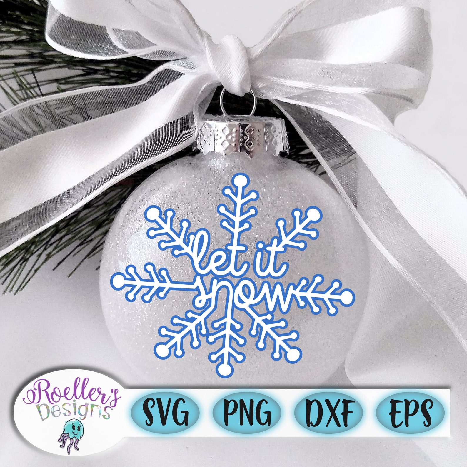 Let It Snow Svg Christmas Svg Ornament Svg Kids Christmas | Etsy