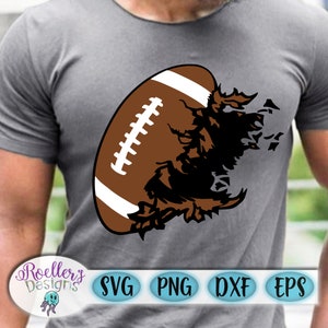 Shredded Football Svg, Football Svg, Football Mom Svg, Football Dad Svg ...