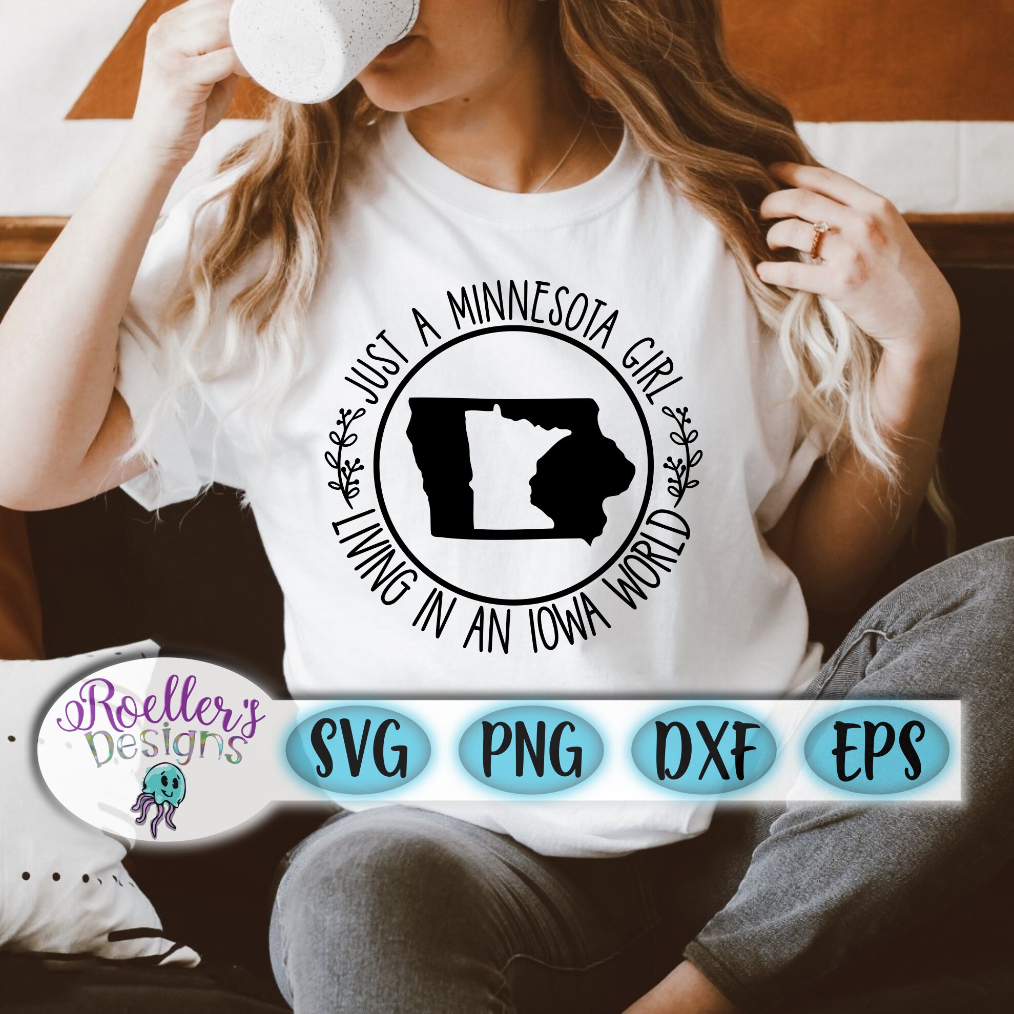 Small Town Girl Svg Minnesota Svg Iowa Svg World Svg Girl | Etsy
