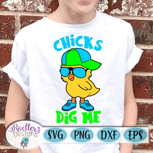 Chicks Dig Me Svg, Chick Svg, Easter Chick Svg, Easter Svg, Cricut, Cut ...
