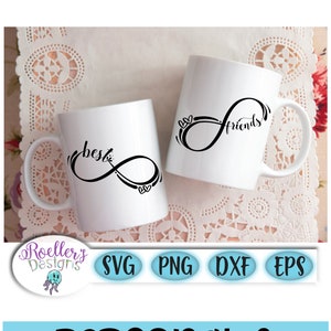 Best Friends Svg, Infinity Svg, Bestfriend Infinity Svg, Matching Svg ...