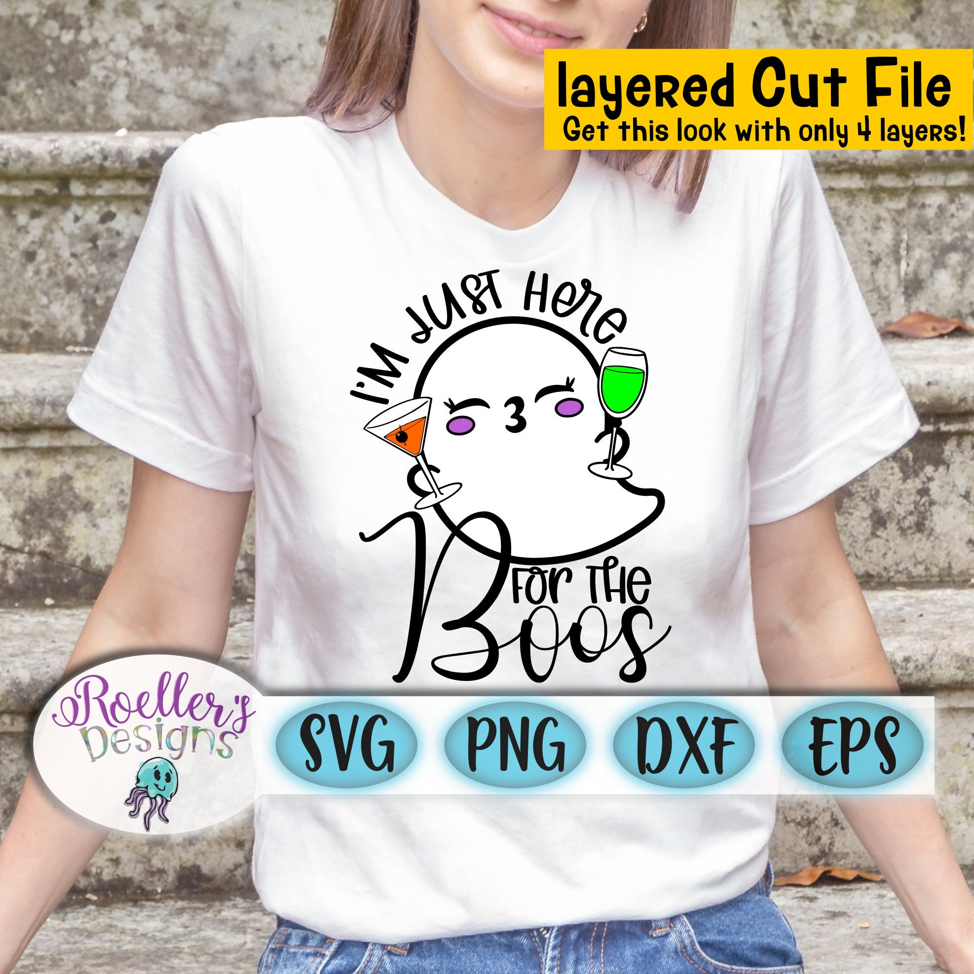 Just Here for the Boos Svg Boos Svg Booze Svg Halloween | Etsy