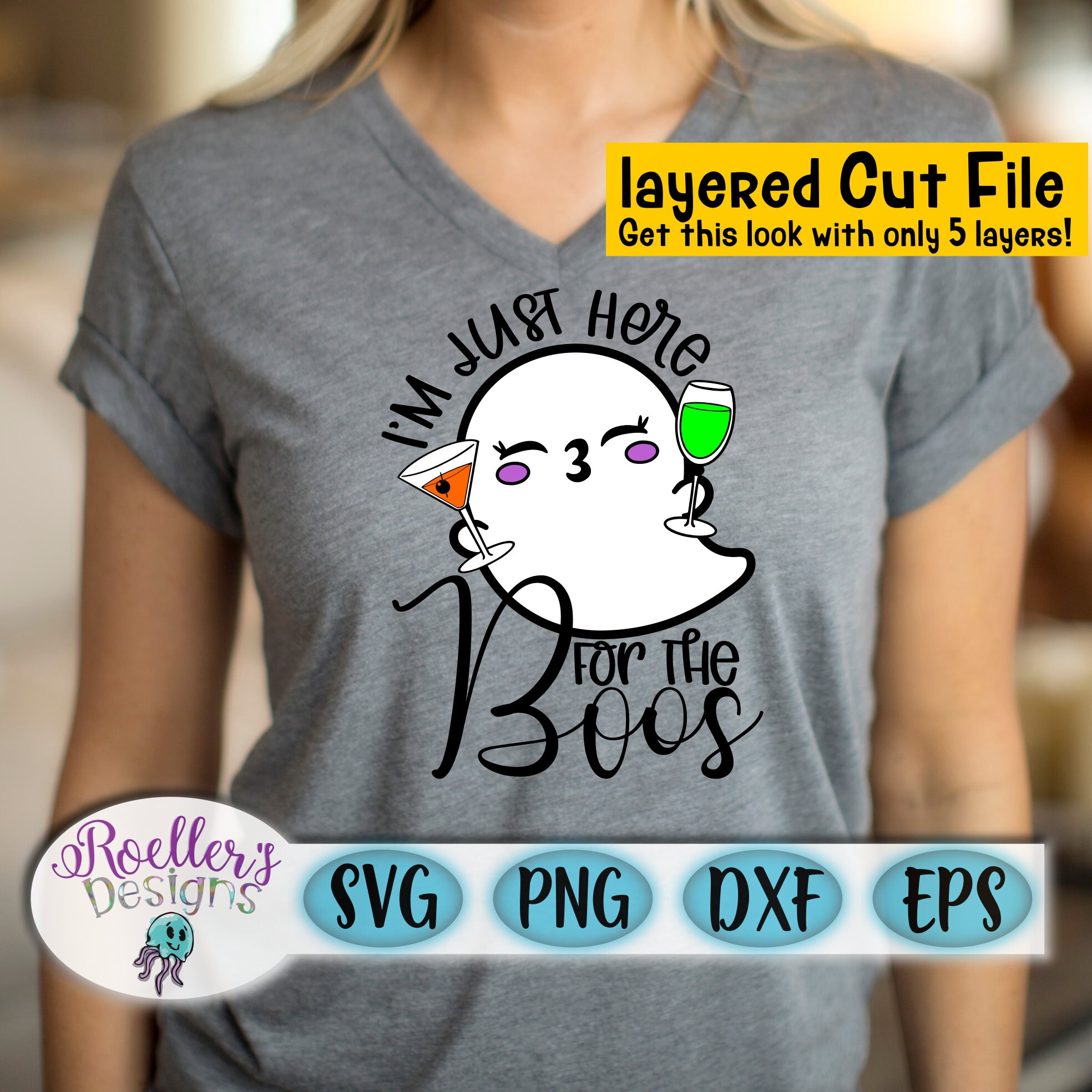 Just Here for the Boos Svg Boos Svg Booze Svg Halloween | Etsy