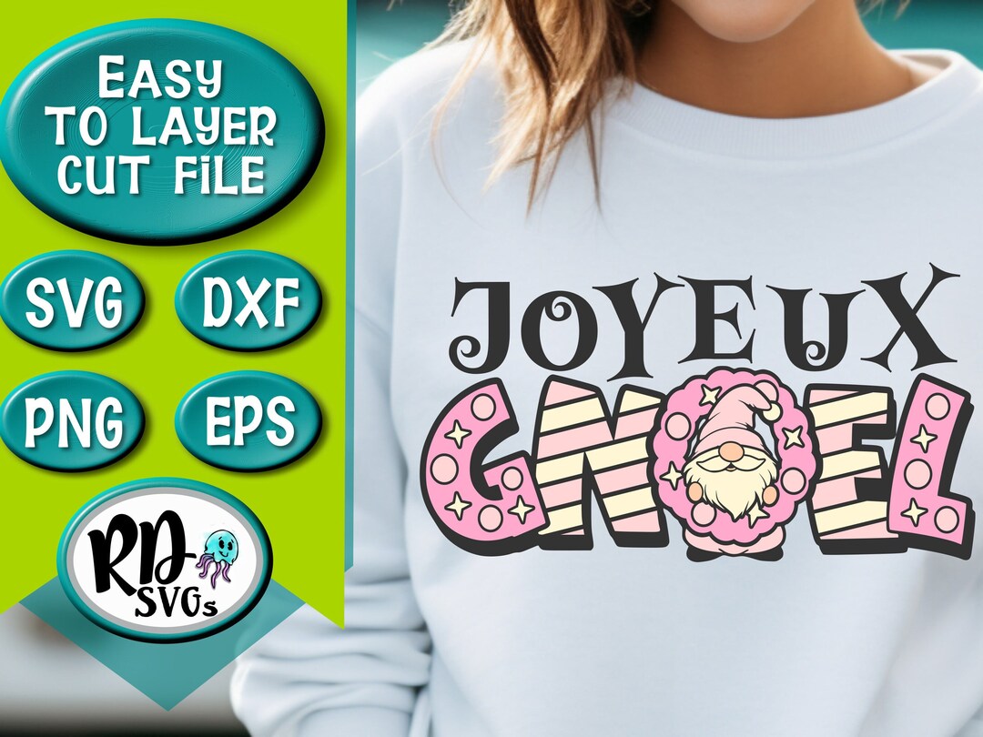 Joyeux Gnoel Gnome Svg, Gnome Svg, Christmas Svg, Cricut, Cut File ...