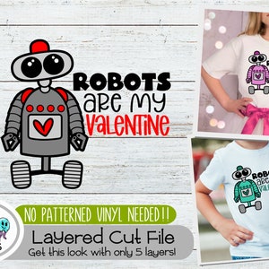 Robots Are My Valentine Svg, Robot Svg, Valentines Svg, Cricut, Cut ...