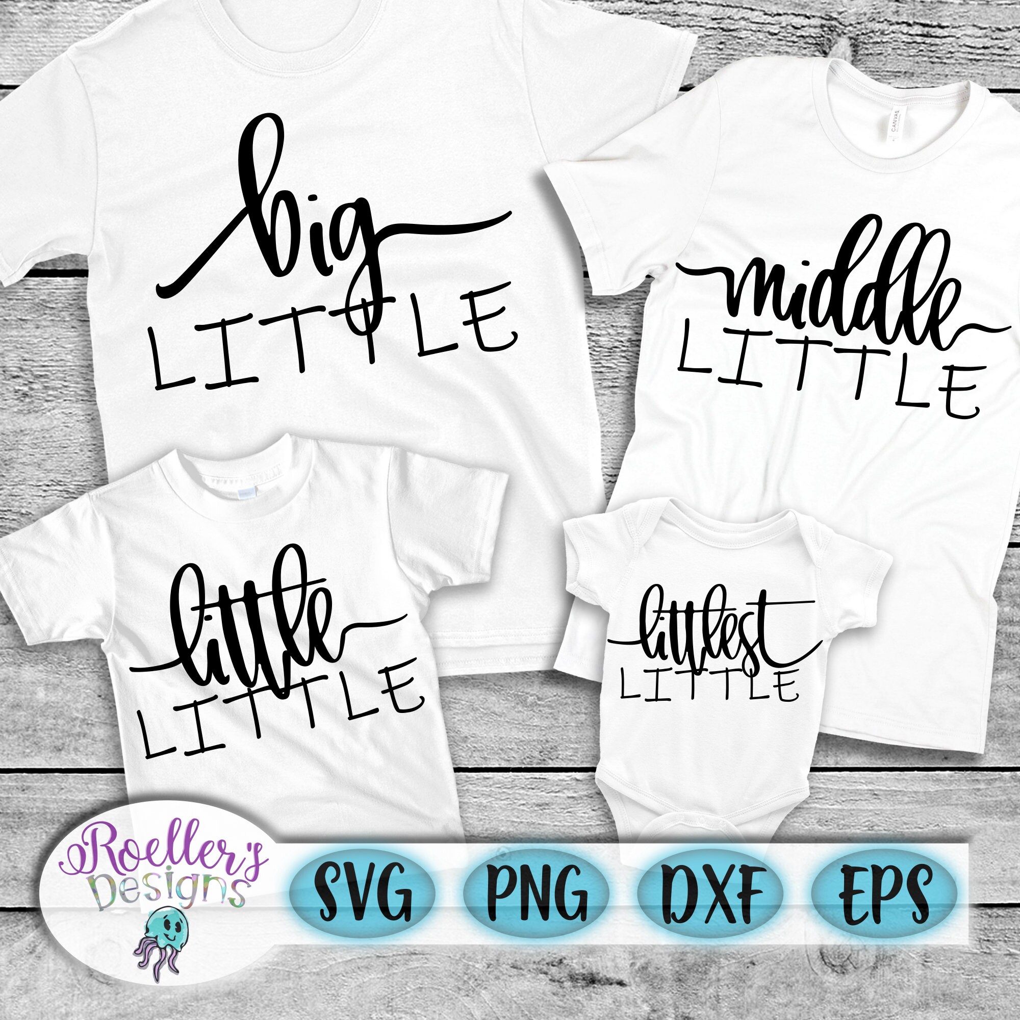 Big Middle Little Big Little SVG Middle Little Svg Little | Etsy