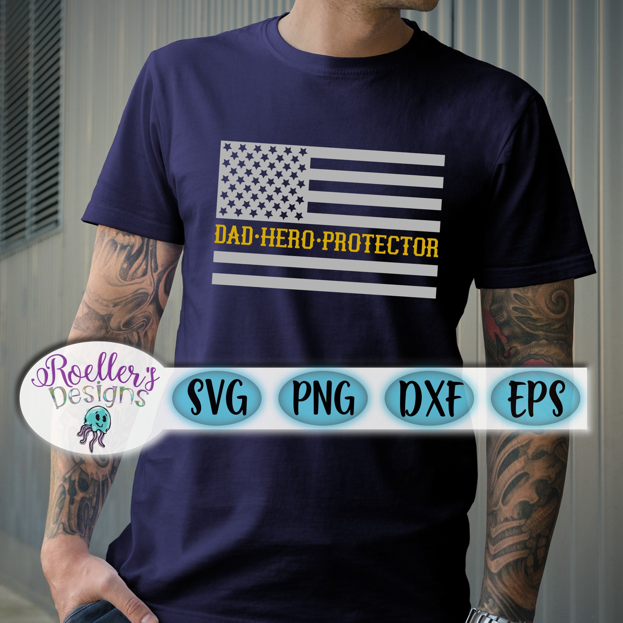 Fathers Day Svg Flag Svg Cricut Svg Hero Svg Daddy Svg | Etsy