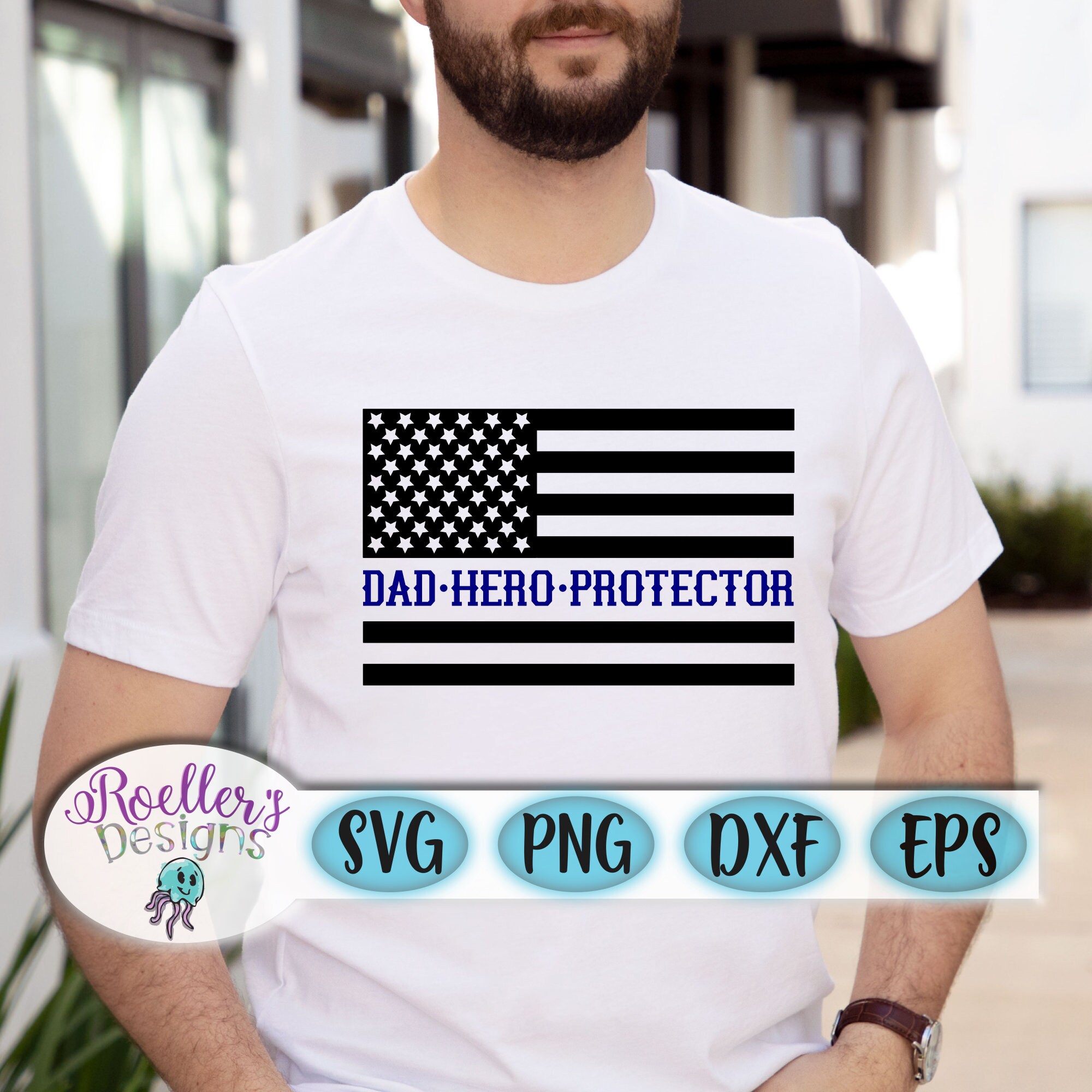 Fathers Day Svg Flag Svg Cricut Svg Hero Svg Daddy Svg | Etsy