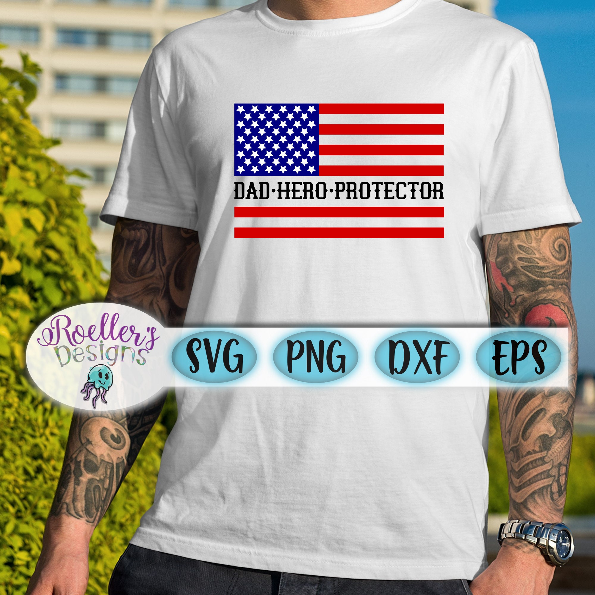 Fathers Day Svg Flag Svg Cricut Svg Hero Svg Daddy Svg | Etsy