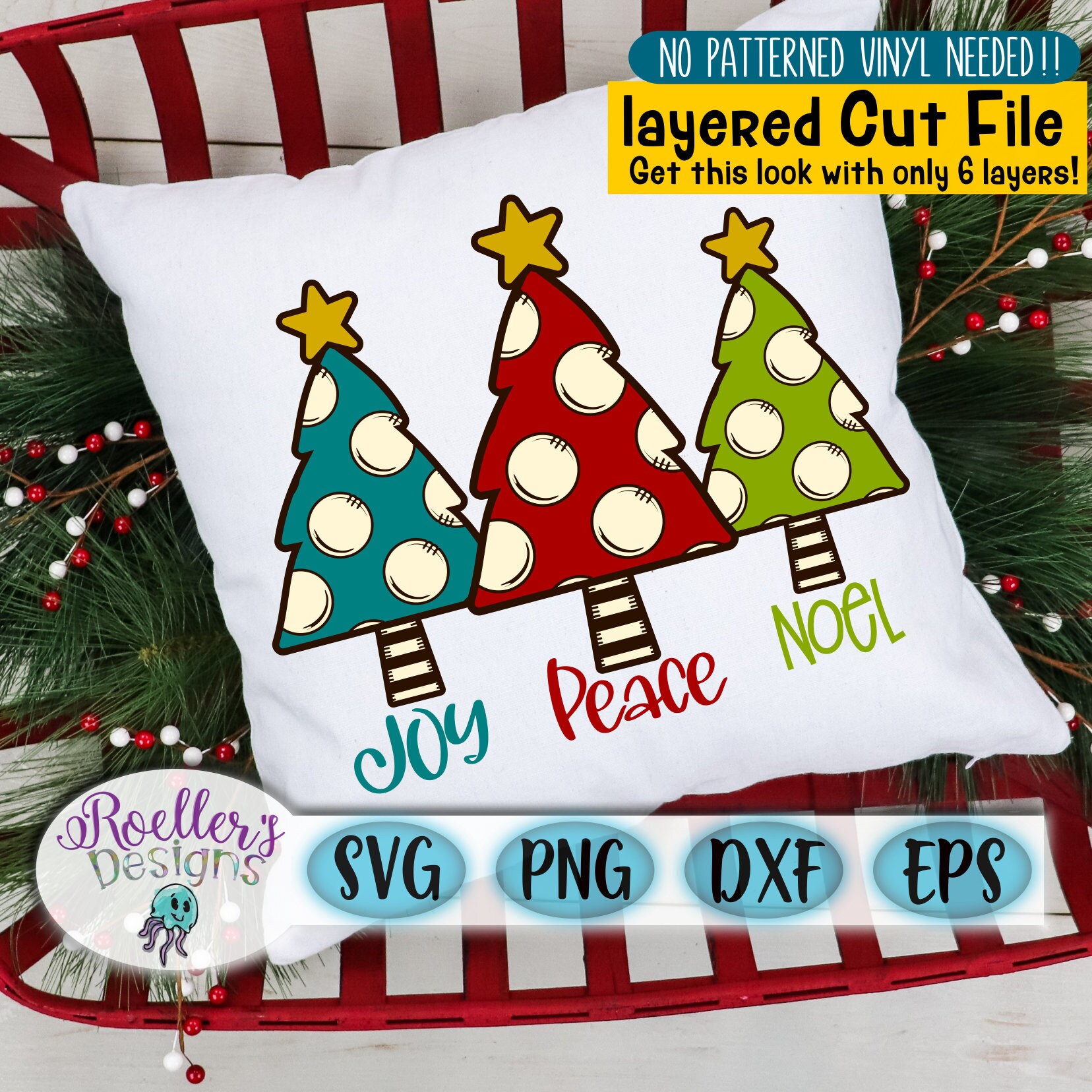 Christmas Svg Joy Svg Peace Svg Noel Svg Cricut Cut File | Etsy