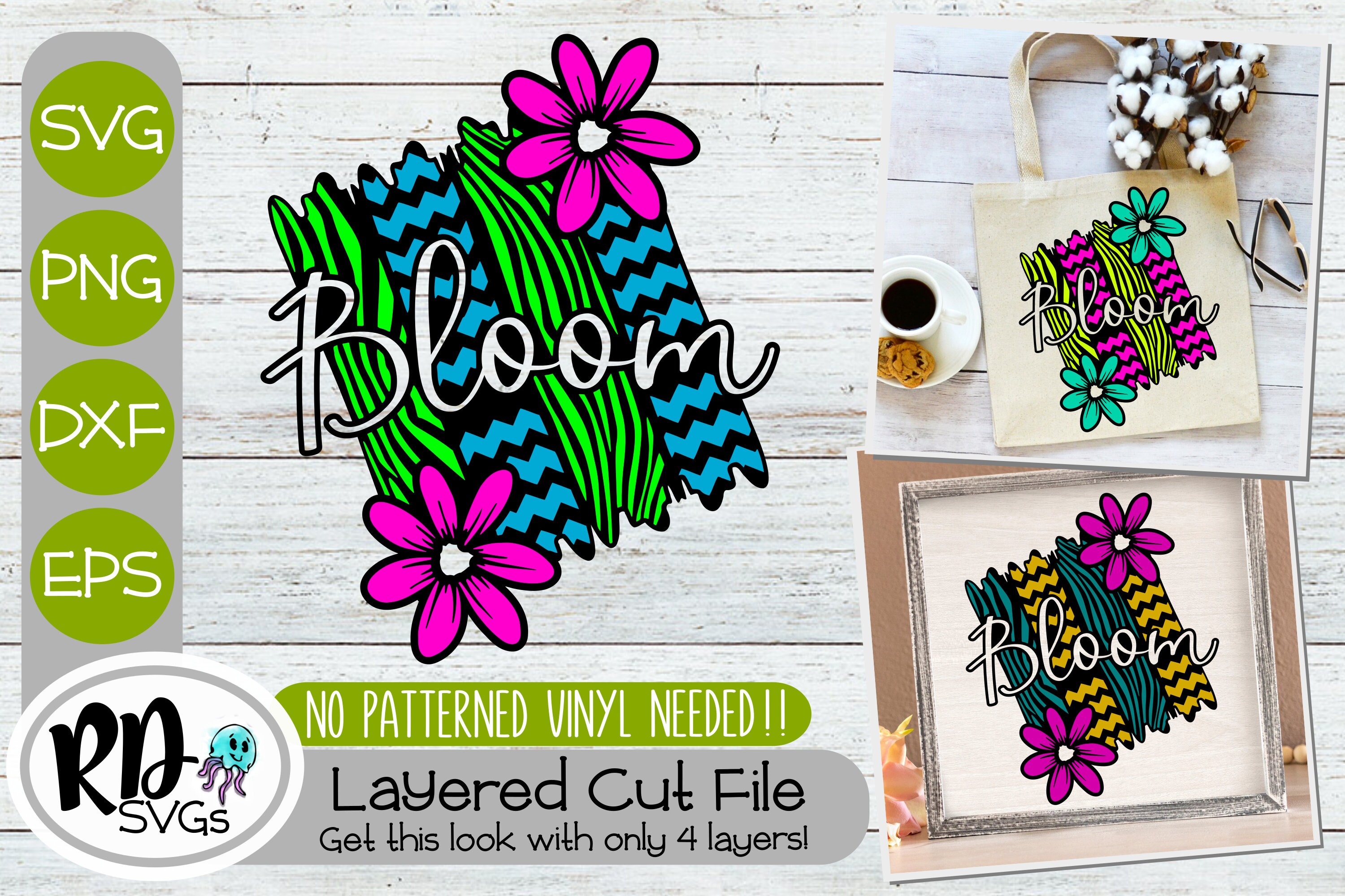 Bloom Svg Brush Stroke Svg Spring Svg Trendy Svg Flowers - Etsy