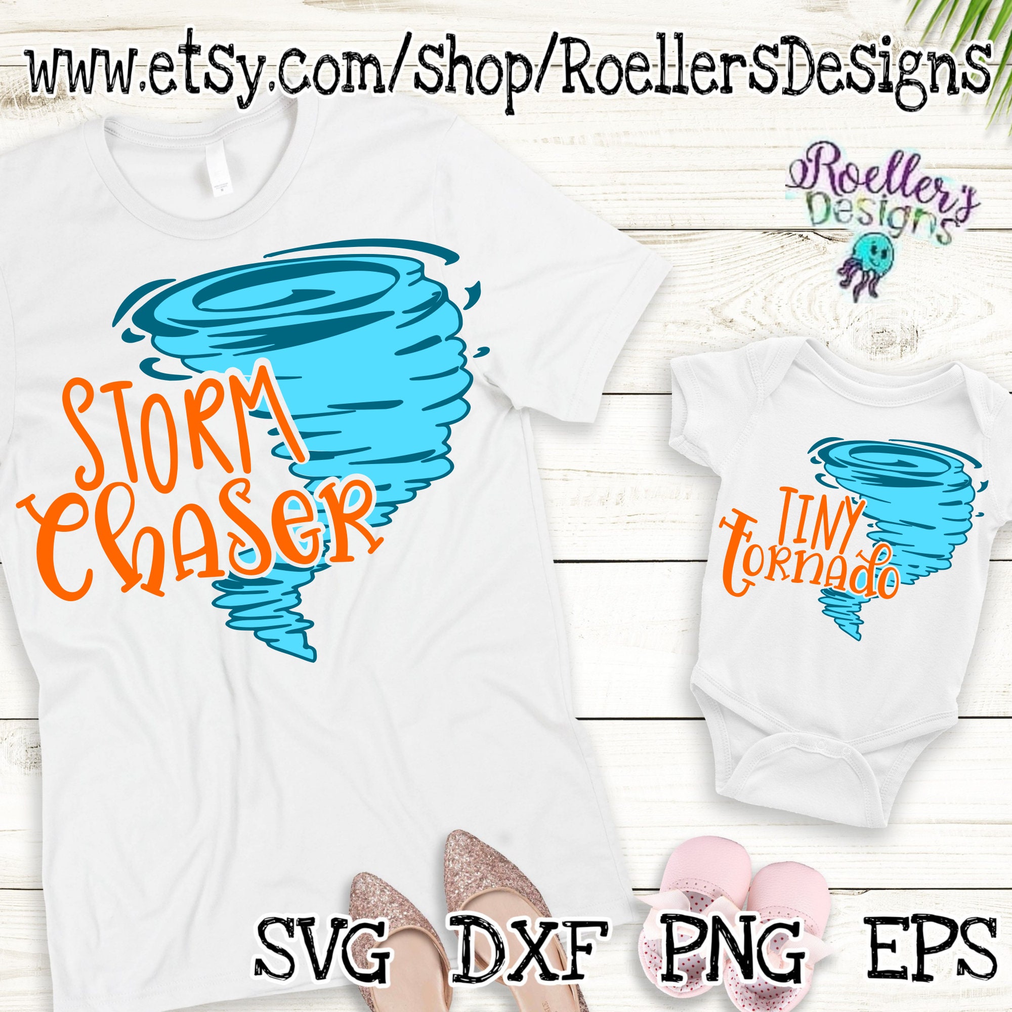 Tiny Tornado Svg Storm Chaser Svg Mommy and Me Storm Svg | Etsy