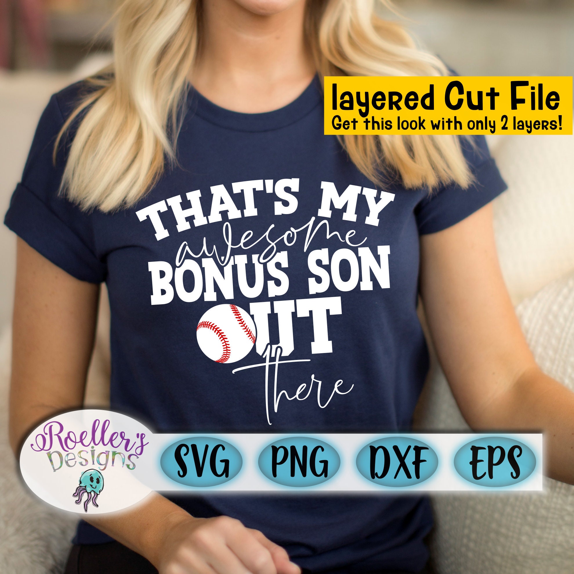 Baseball Svg Bonus Son Svg Baseball Mom Svg Baseball Step - Etsy