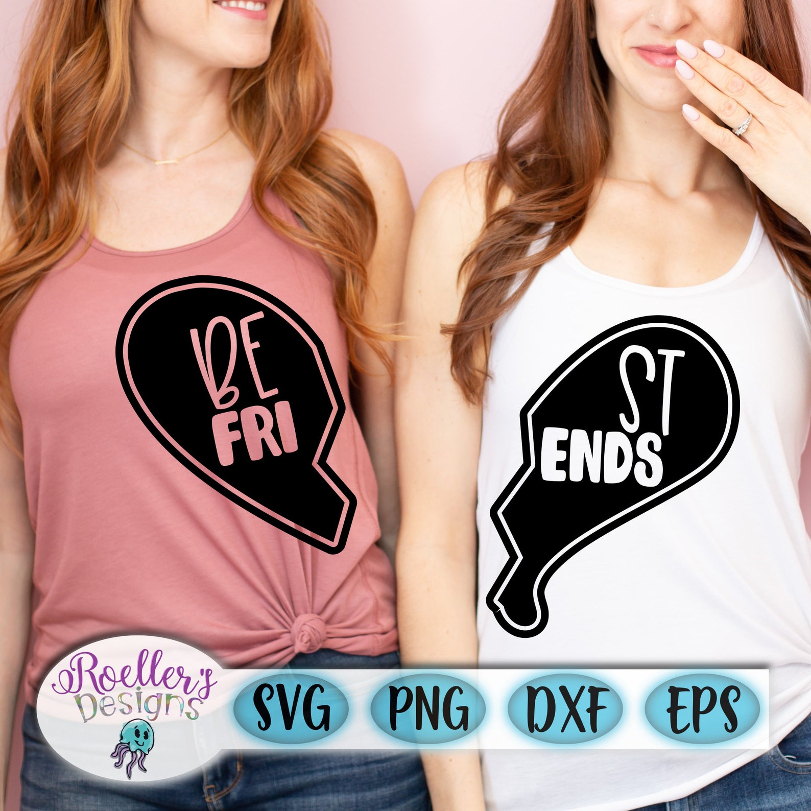 Best Friend Svg Infinity Svg Best Friend Heart Matching - Etsy Finland