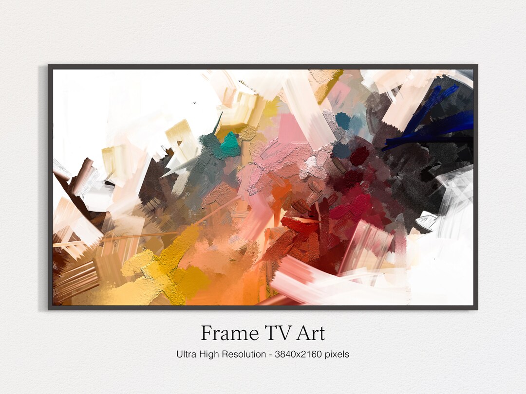 Samsung Frame TV Art, Frame TV Abstract Art, Modern Background ...