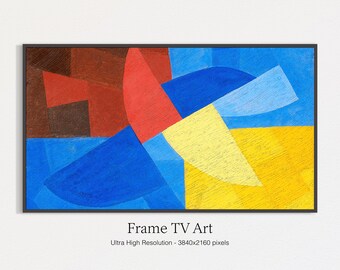 Samsung Frame TV Abstract Art Modern Art African People Colorful ...