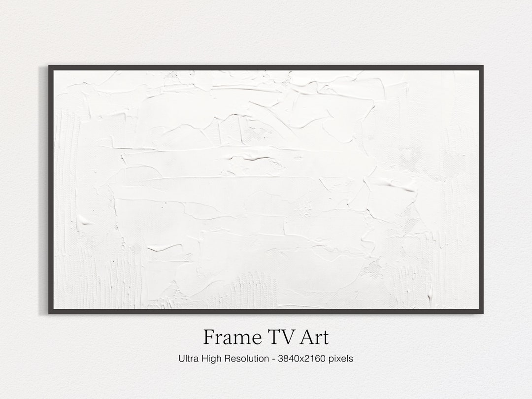Samsung Frame TV Art | Modern | Texture | Wall | Paint | Neutral ...