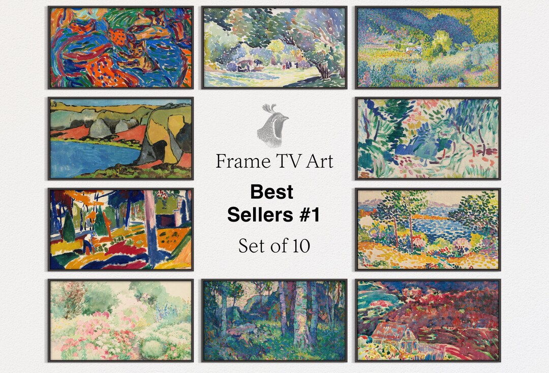 Samsung Frame TV Art | Bundle of Impressionist Landscape Artworks | Set ...