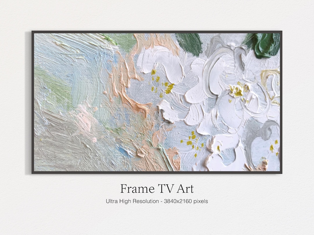 Samsung Frame TV Art | Abstract | Art for Frame Tv, Oil Painting - Etsy