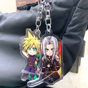 Final Fantasy VII Rebirth (acrylic Charm Keychain) Tifa, Cloud ...