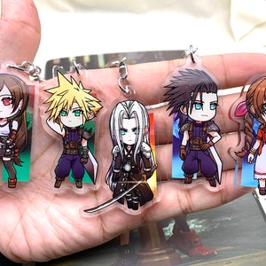 Final Fantasy VII Rebirth (acrylic Charm Keychain) Tifa, Cloud ...