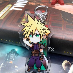 Final Fantasy VII Rebirth (acrylic Charm Keychain) Tifa, Cloud ...