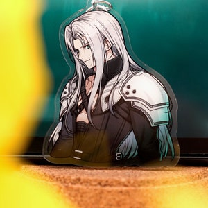 Final Fantasy VII : Cloud, Sephiroth & Zack Acrylic Charm Keychain ...