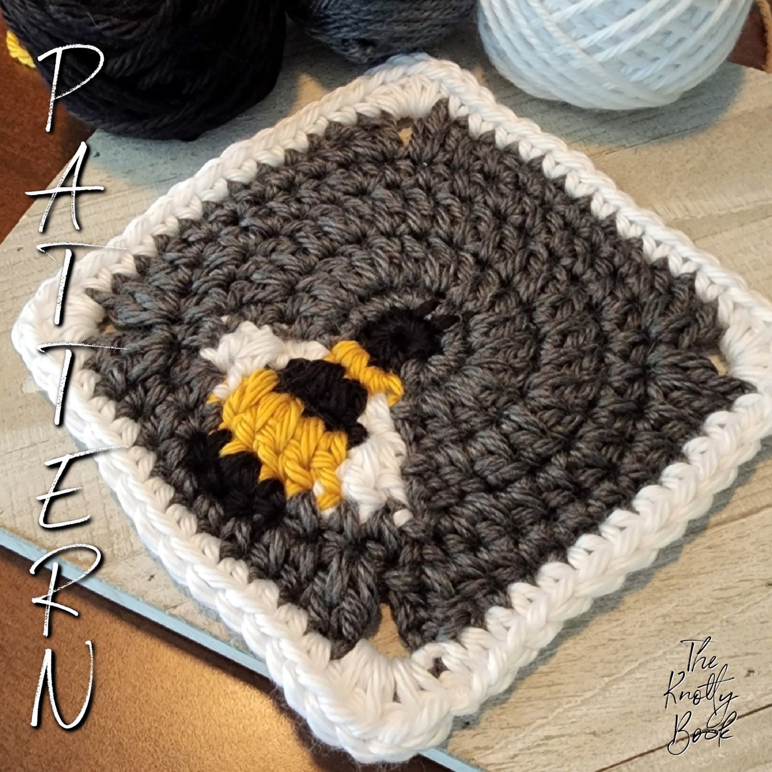 Crochet Granny Square Pattern Lil Bee Square PDF Instant | Etsy