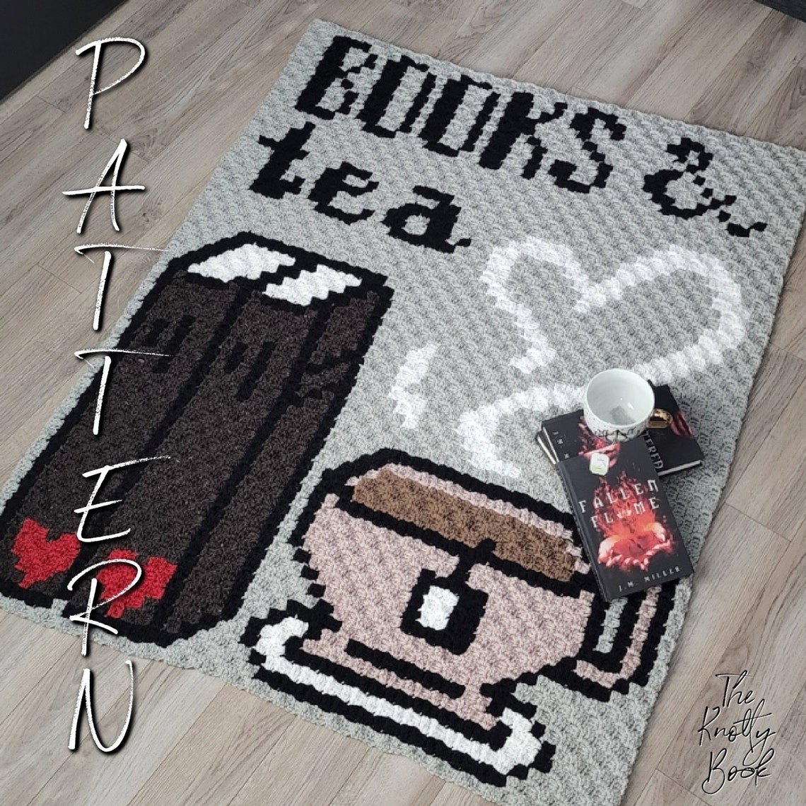Crochet C2C Blanket Pattern BOOKS & Tea Lapghan PDF - Etsy
