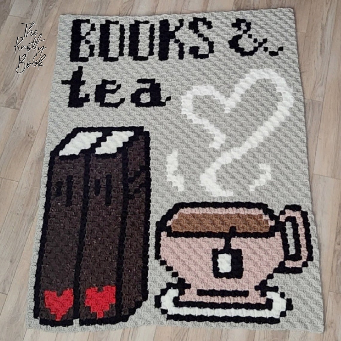 Crochet C2C Blanket Pattern BOOKS & Tea Lapghan PDF - Etsy