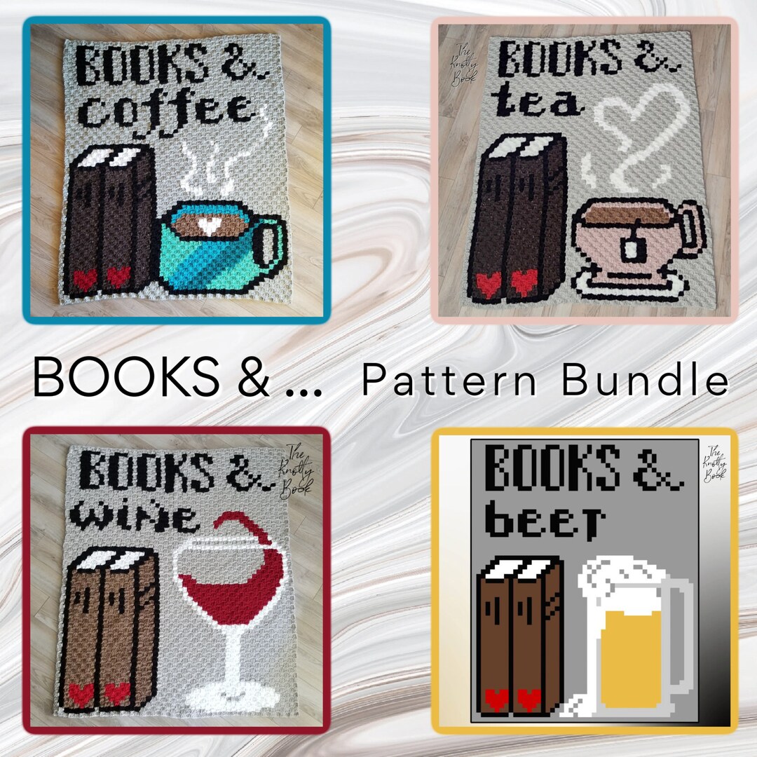 Crochet C2C Blanket Pattern | BOOKS & Lapghan Bundle | PDF Instant ...