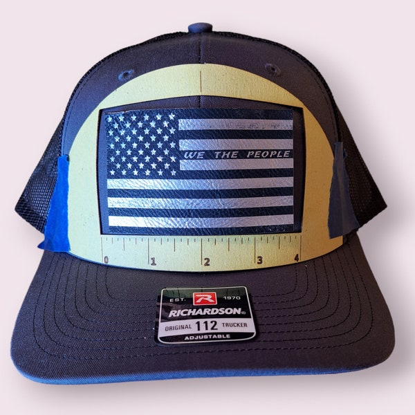 Leather Patch Hat - Etsy