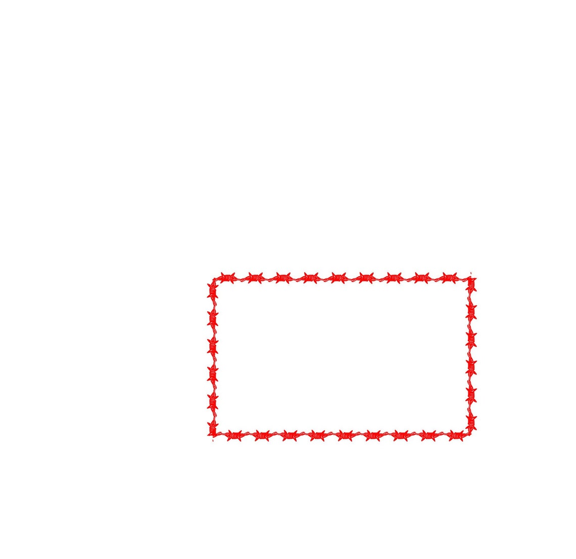 Barbed Wire Patch Border - Etsy