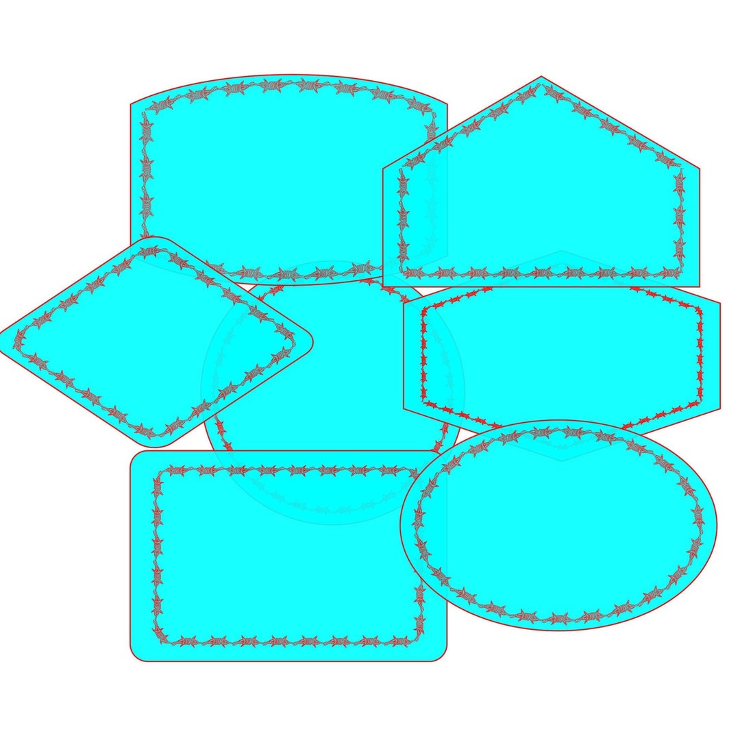 Barbed Wire Patch Border - Etsy