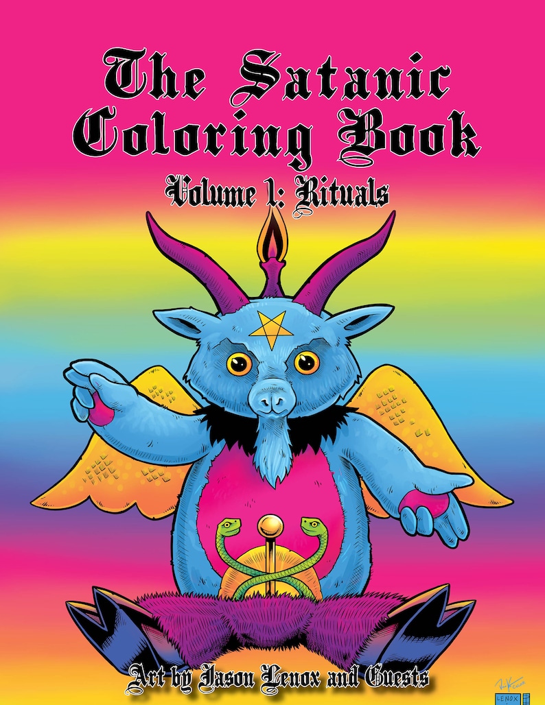The Satanic Coloring Book - Volume 1: Rituals PDF - Etsy