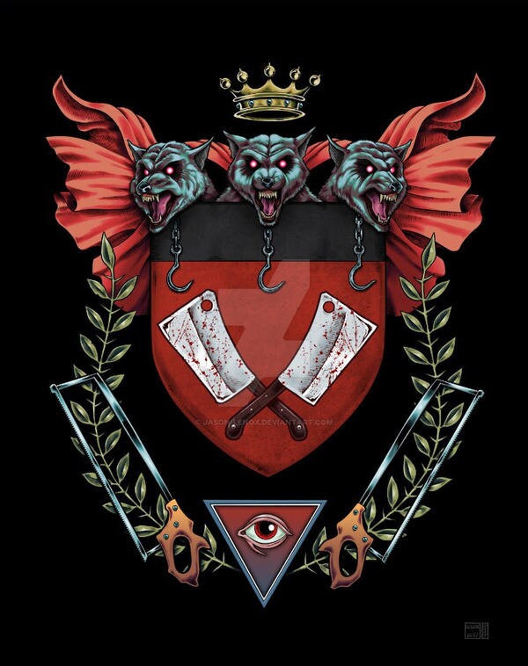 Slaughterhouse Coat of Arms Print - Etsy