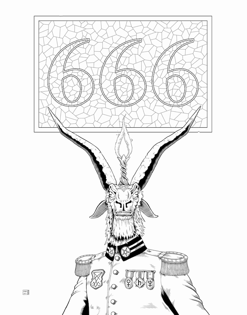 The Satanic Coloring Book - Volume 1: Physical Copy - Etsy