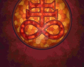 Satanic Stained Glass - Etsy