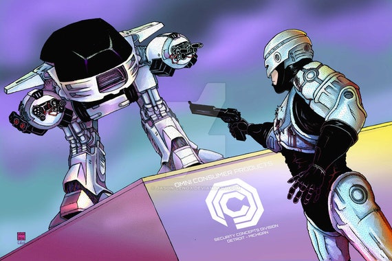ROBOCOP Vs. ED-209 Print 11x17 | Etsy