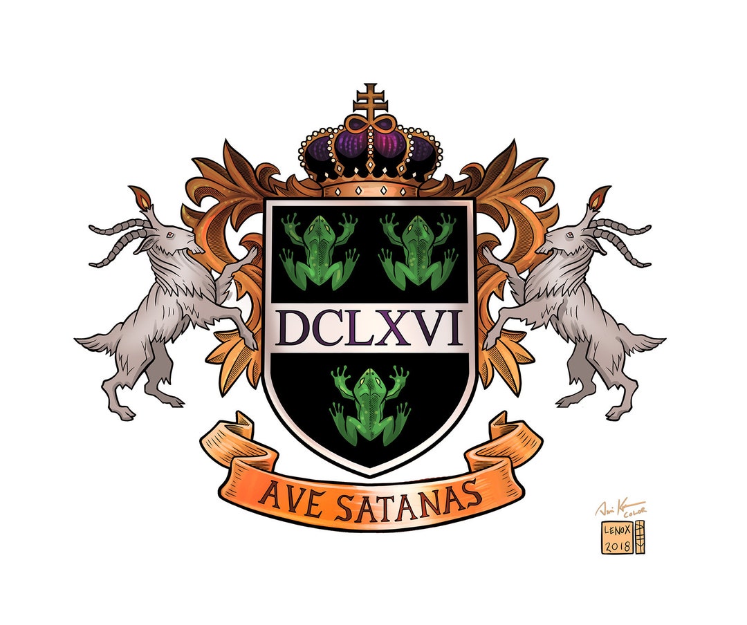 Satanic Coat of Arms Heraldry Print 11"x17" - Etsy