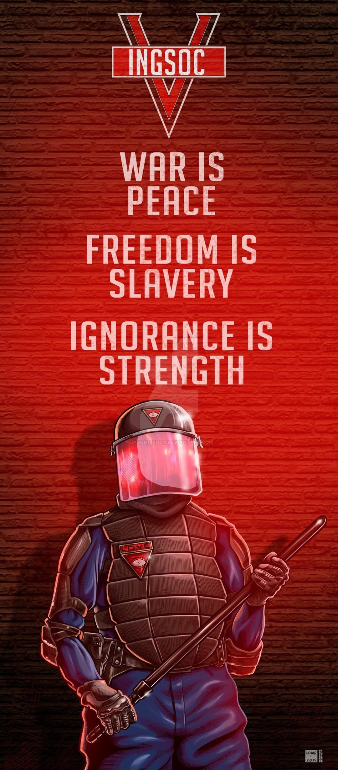 1984 Ministry of Love Print 11x17" - Etsy