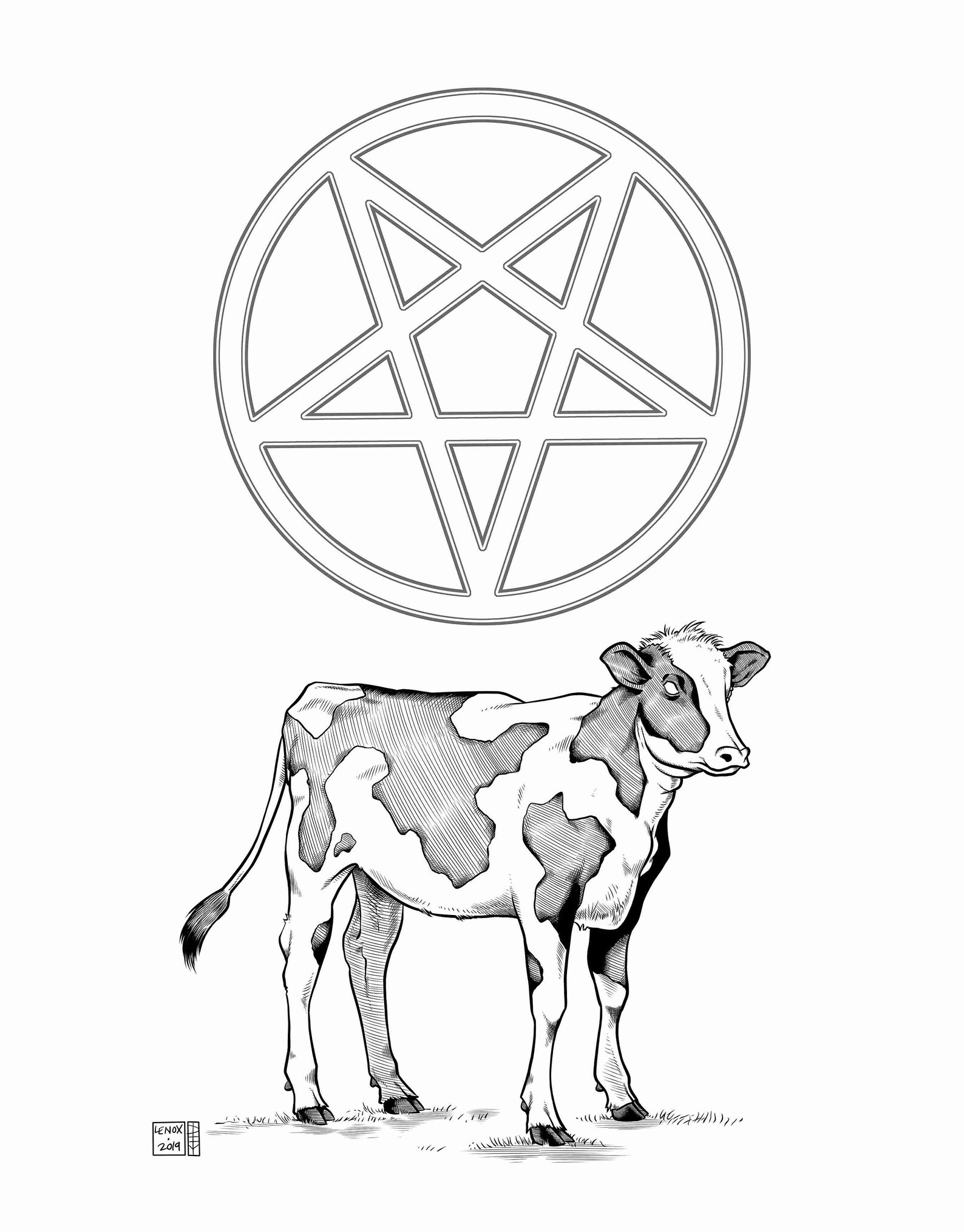 The Satanic Coloring Book Volume 2: Animals Physical Copy - Etsy
