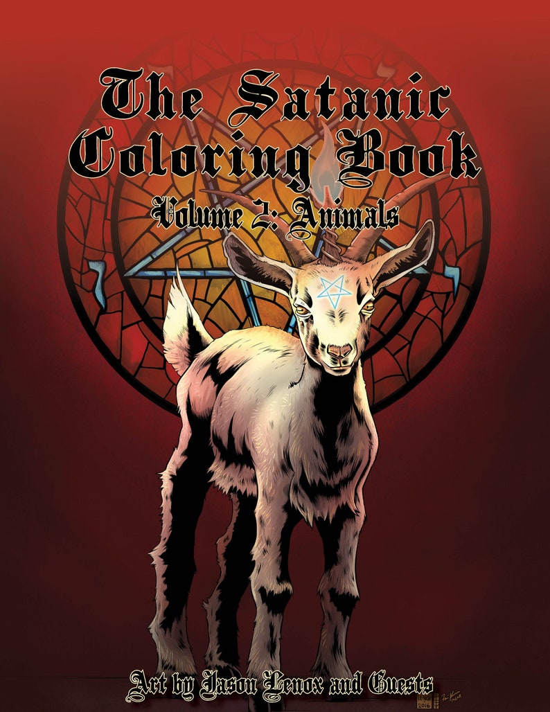 The Satanic Coloring Book - Volume 2: Animals Physical Copy - Etsy
