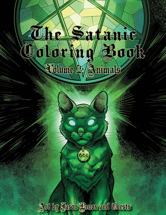 The Satanic Coloring Book Volume 2: Animals PDF | Etsy