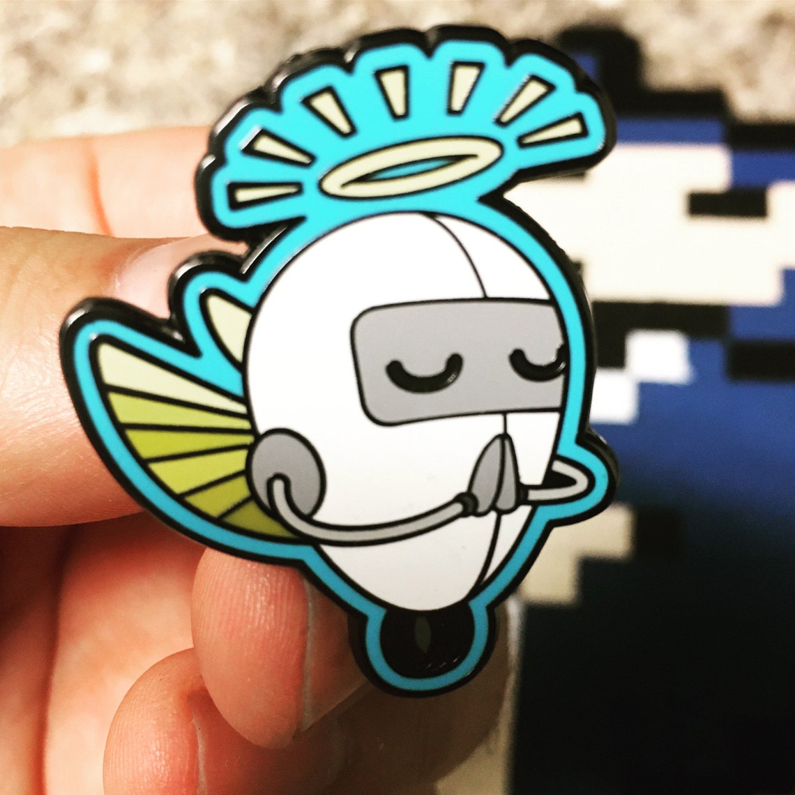 Holy Robot Enamel Pin | Etsy