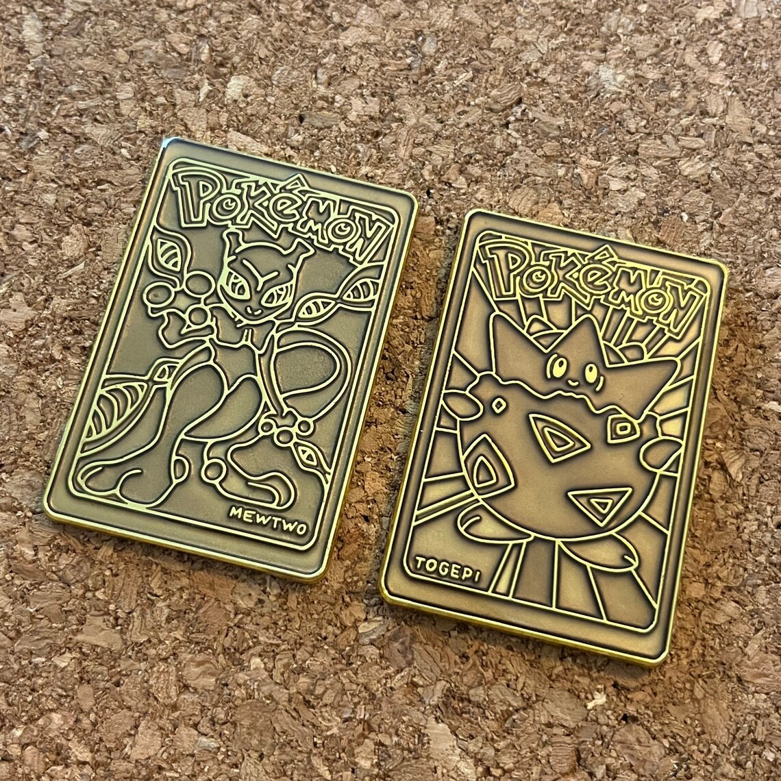 Gilded Mewtwo Pin Pokemon Enamel Pins 1999 BK Gold Plated | Etsy