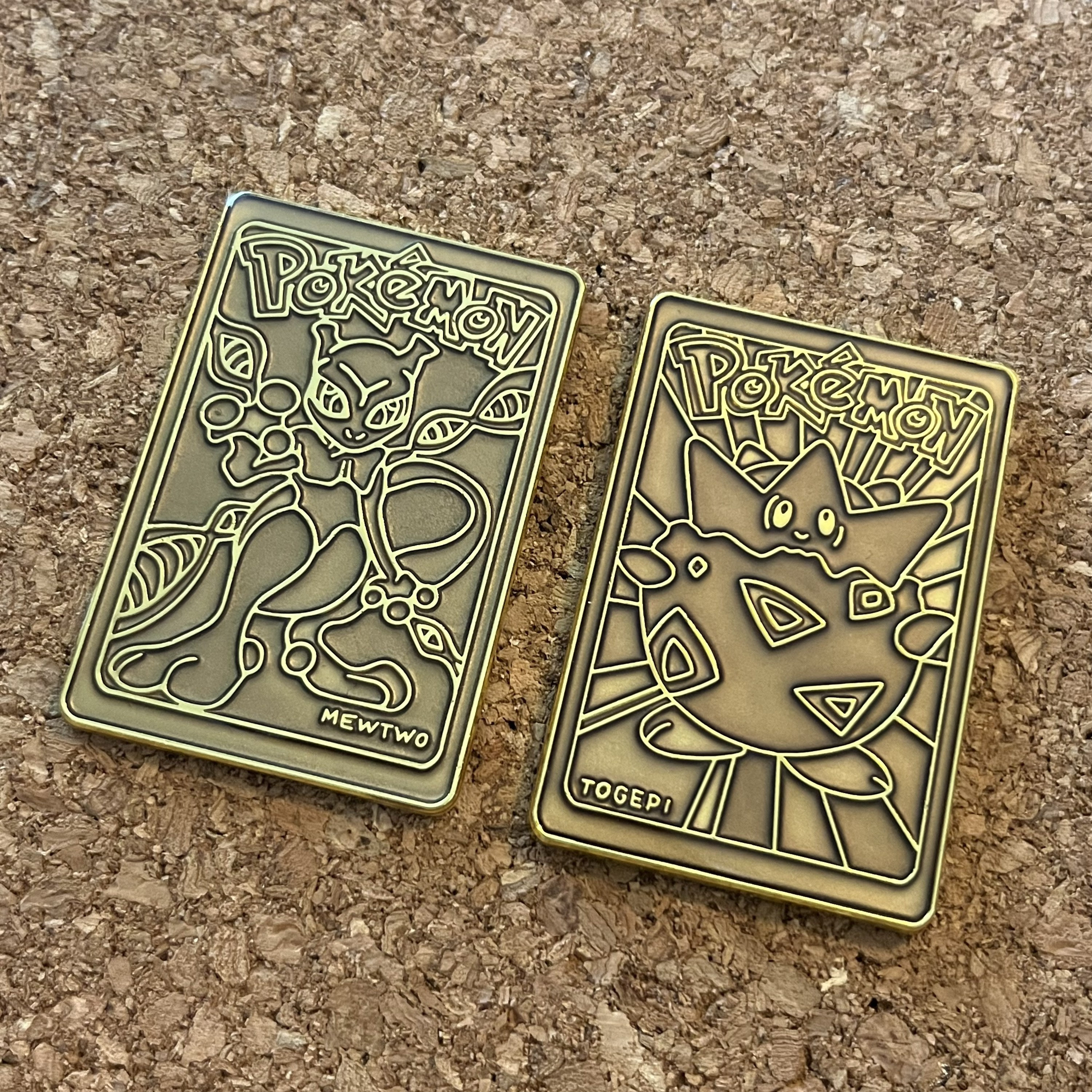 Gilded Mewtwo Pin Pokemon Enamel Pins 1999 BK Gold Plated | Etsy