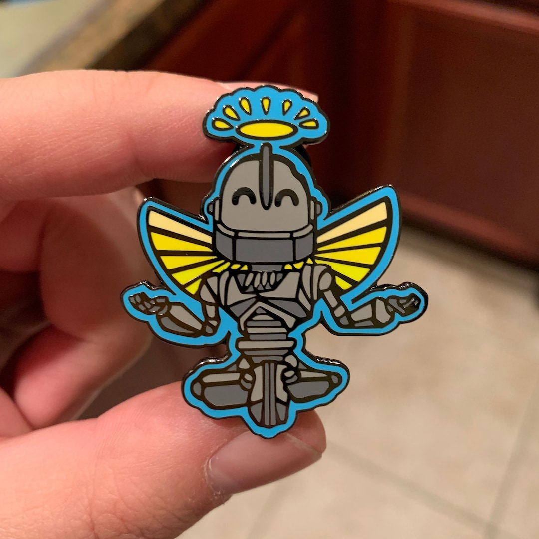 Holy Robot Pin Series - the Iron Giant - Hard Enamel Hat Pins - Lapel ...